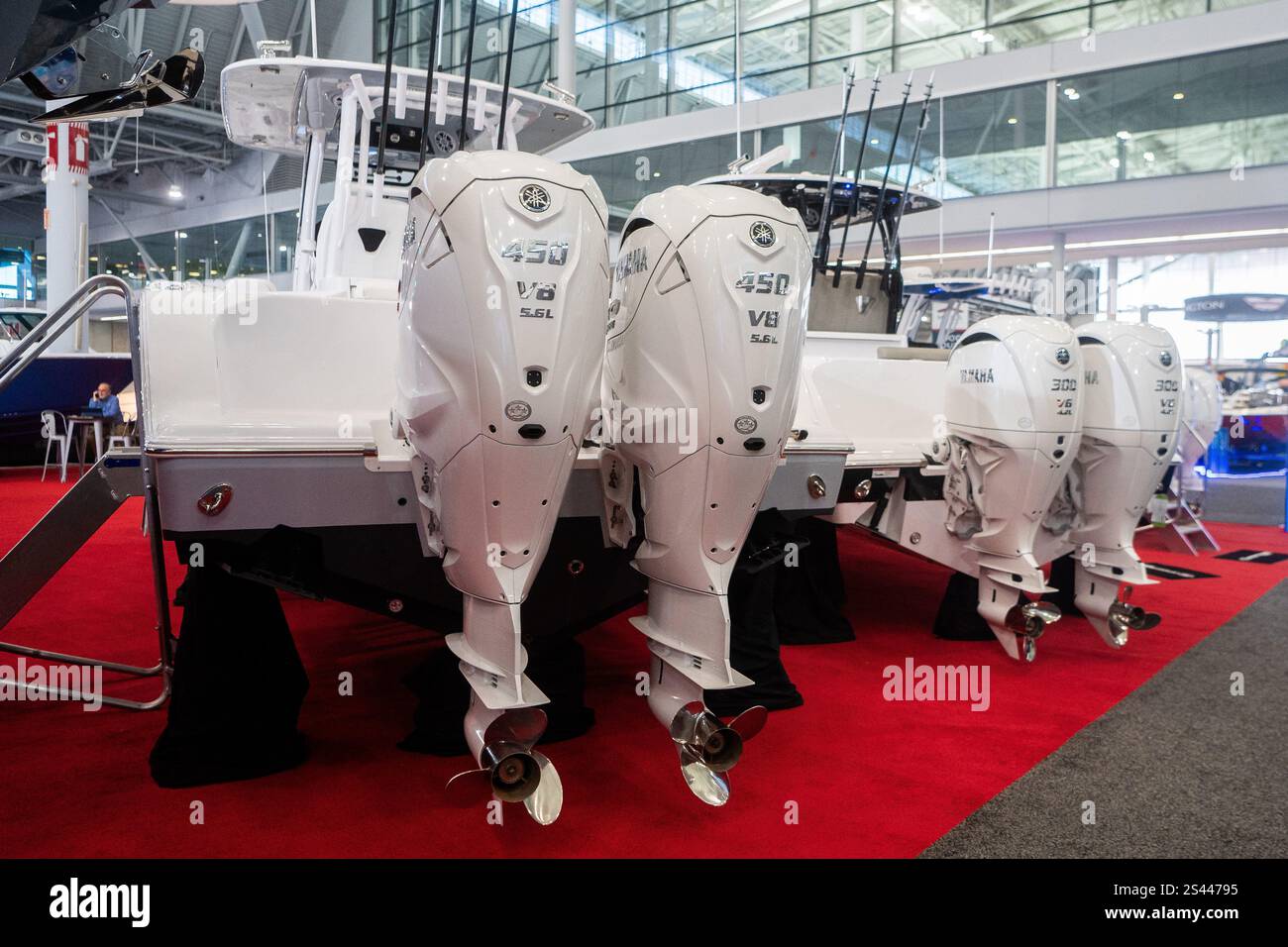 Massachusetts, USA. 9th Jan, 2025. Boats are displayed at the New ...