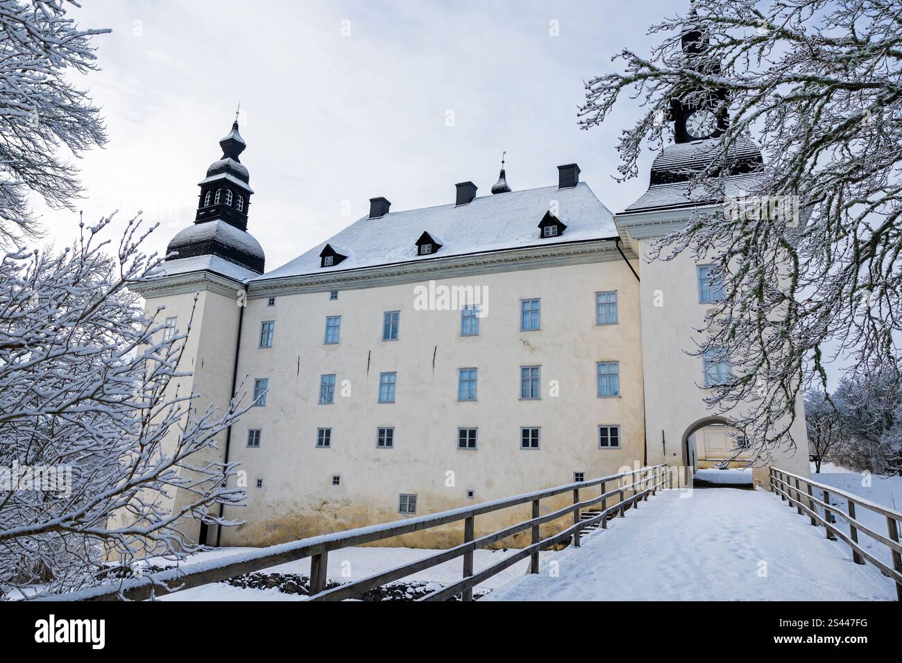 Ekenäs, Sweden. 9th, January, 2025. Seasonal weather, Ekenäs Castle ...