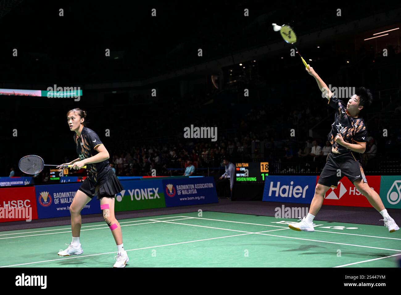 Kuala Lumpur, Malaysia. 10th Jan, 2025. Hsieh Pei Shan (R) /Hung En-Tzu ...