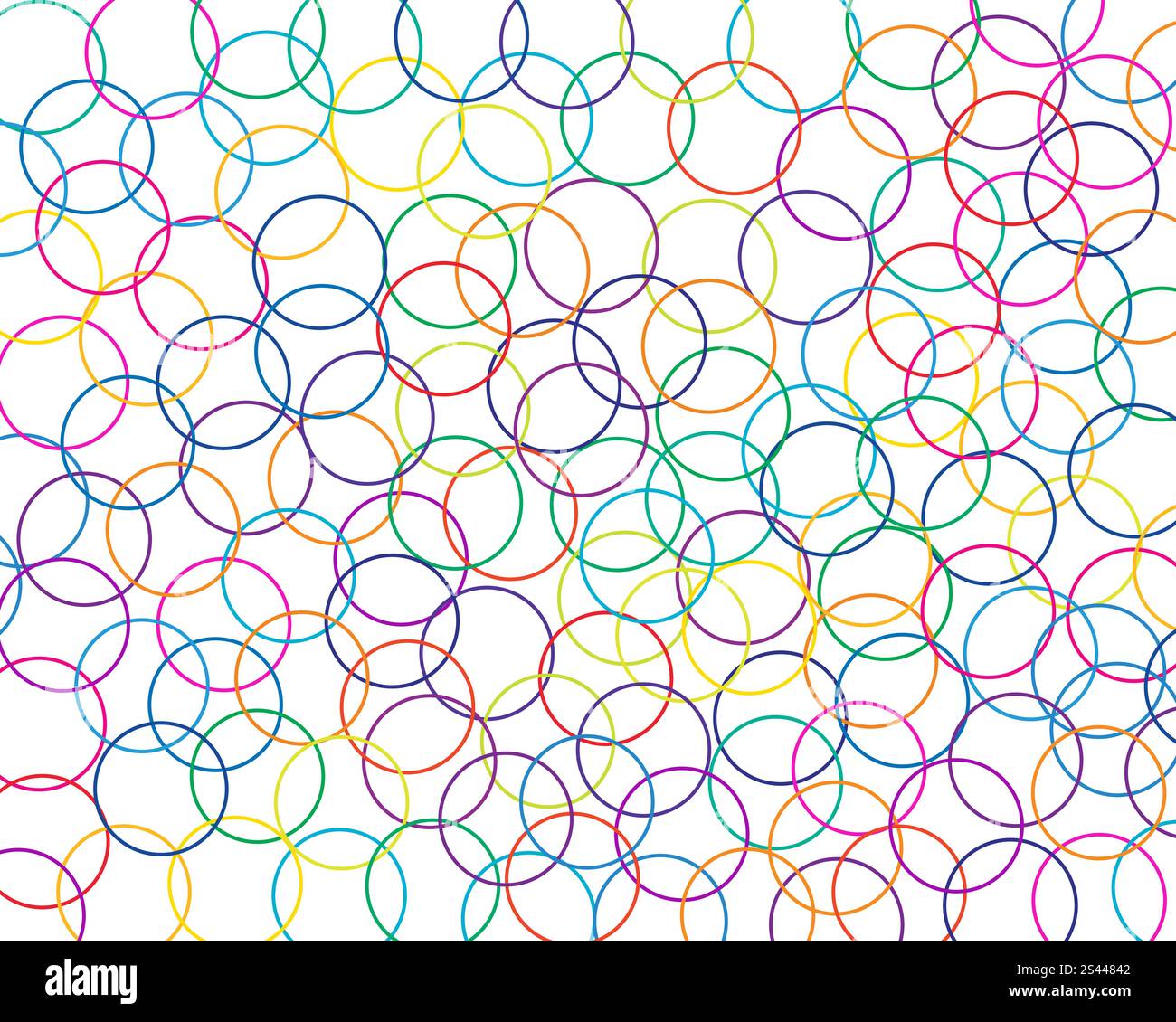 Circle stroke elements vector background in different colors Stock ...