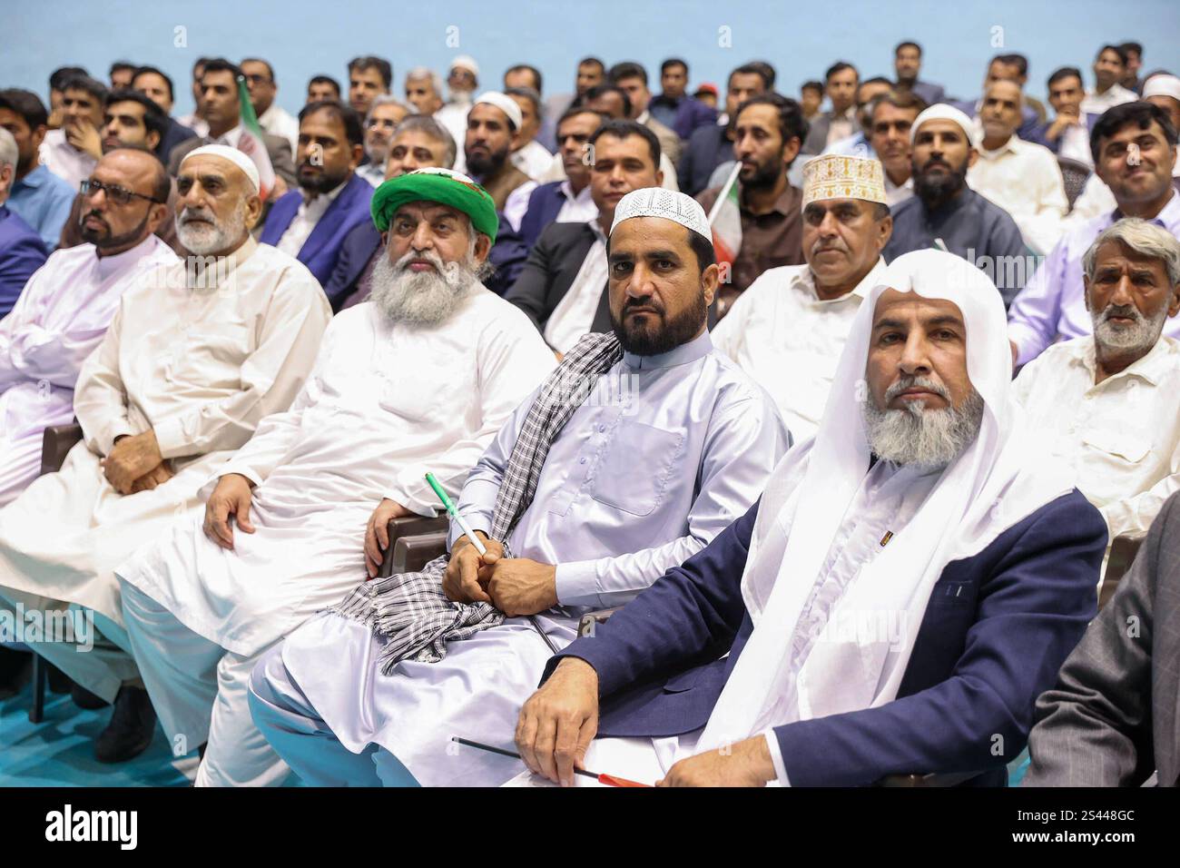 Iranian President Masoud Pezeshkian meets crowds of people in south of ...