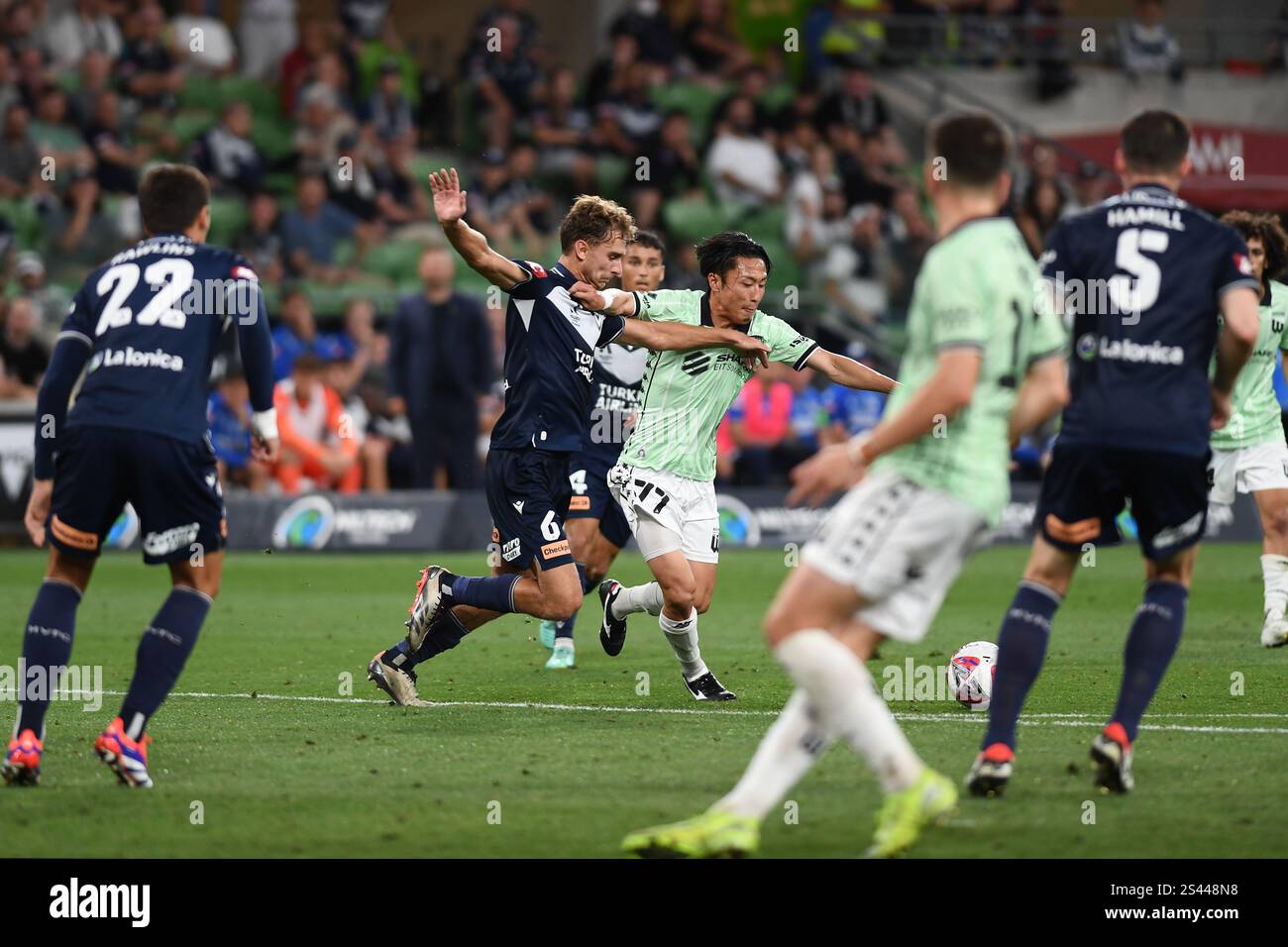 MELBOURNE, AUSTRALIA. 10th Jan 2025. Pictured: Western United ...