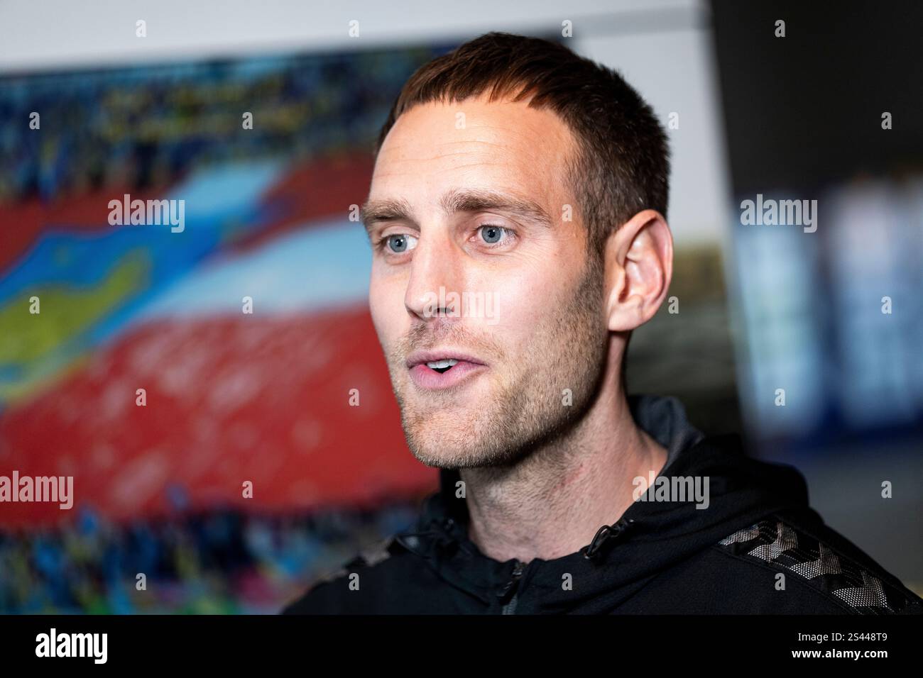 Brondby, Denmark. 10th Jan, 2025. Frederik Birk, new head coach of ...