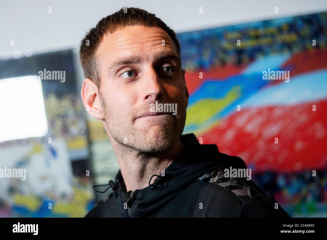Brondby, Denmark. 10th Jan, 2025. Frederik Birk, new head coach of ...
