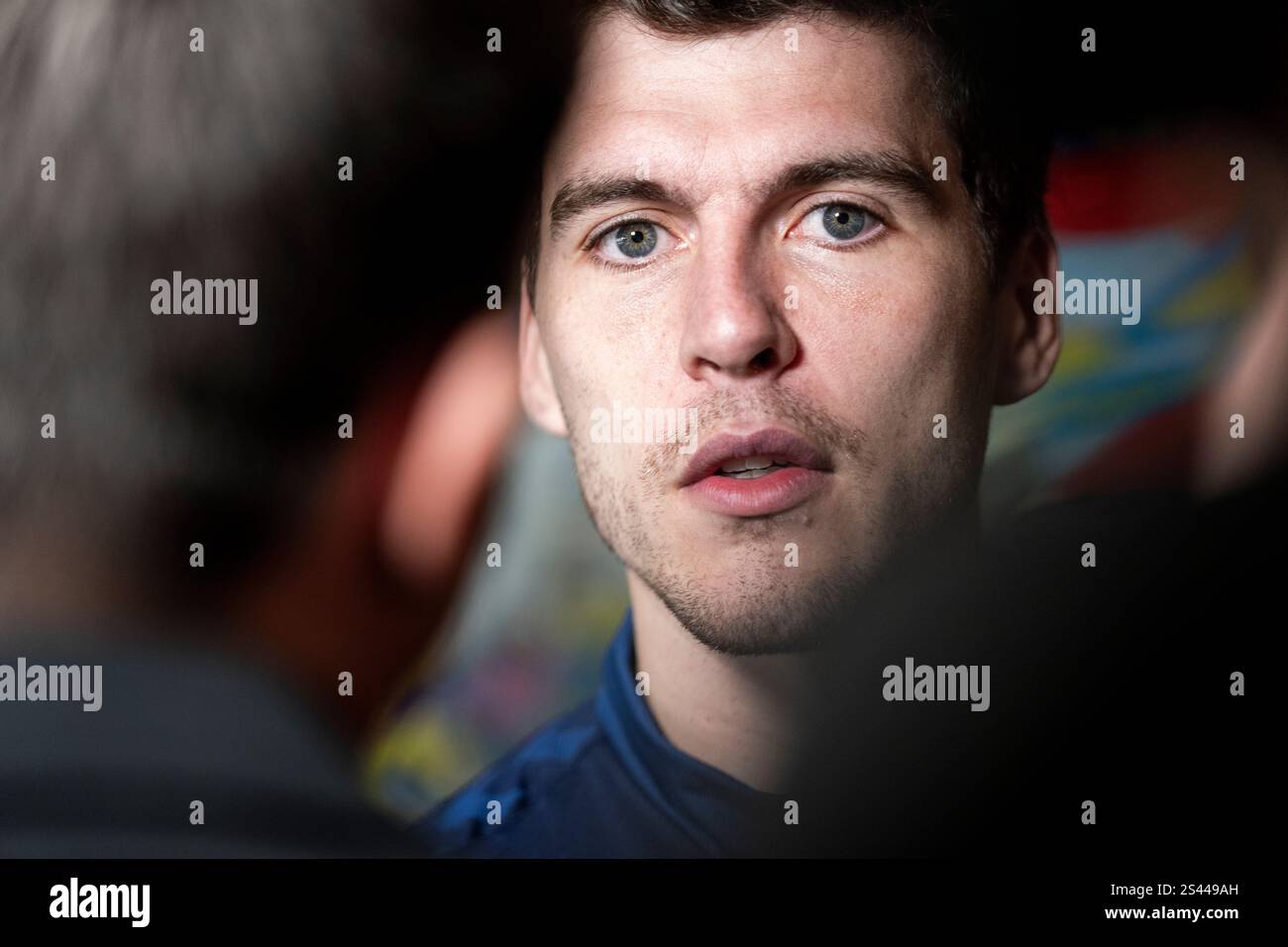 Brondby, Denmark. 10th Jan, 2025. Broendby's Jacob Rasmussen at the ...
