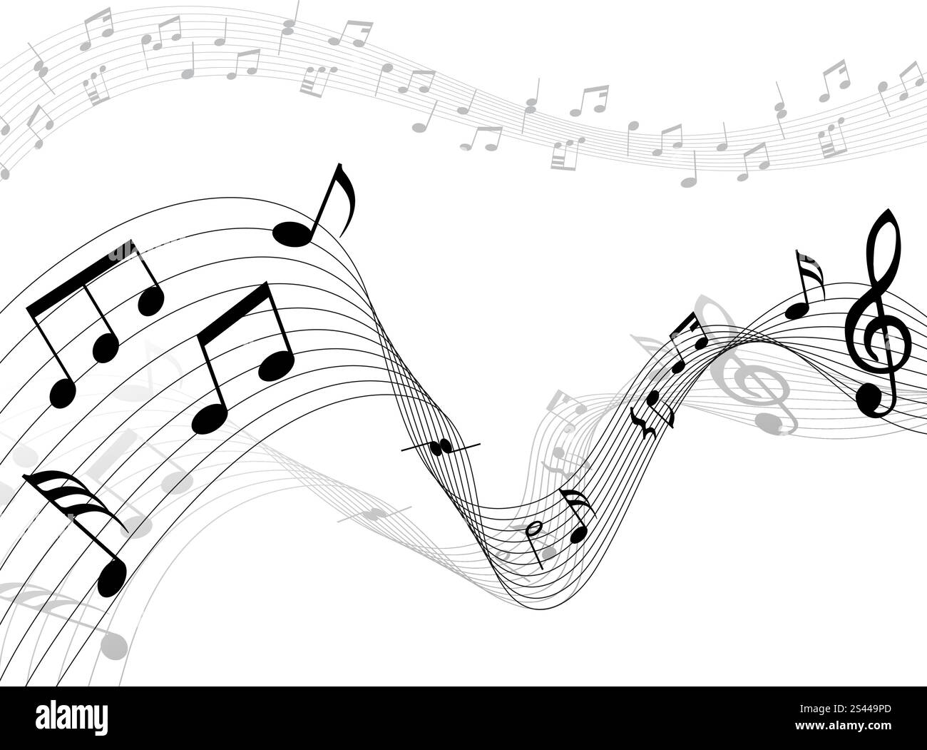 Musical note staff on the red background Stock Vector Image & Art - Alamy