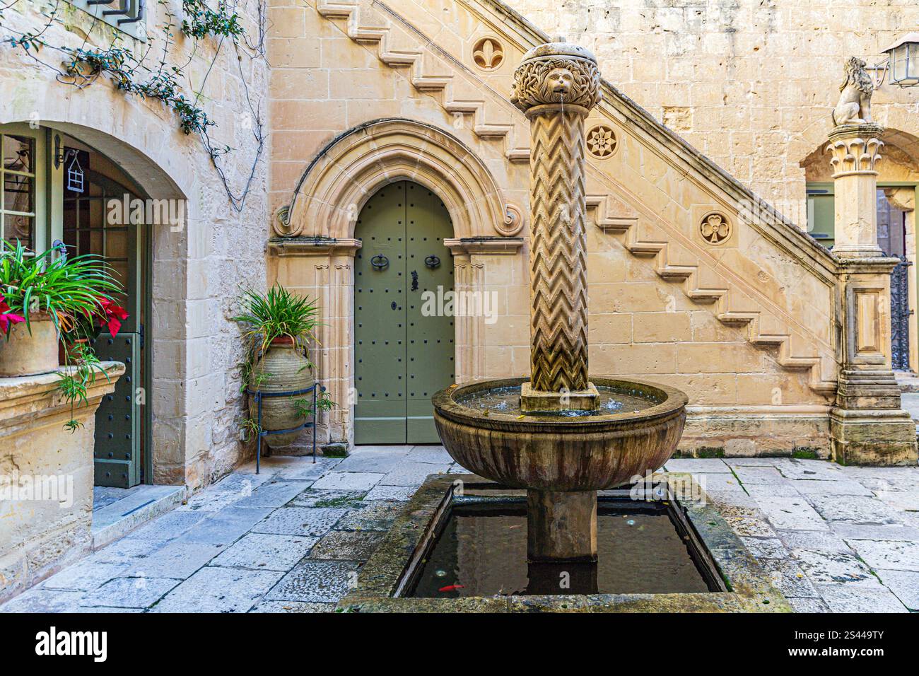 The Magnificent Mdina Palazzo Falson Stock Photo - Alamy