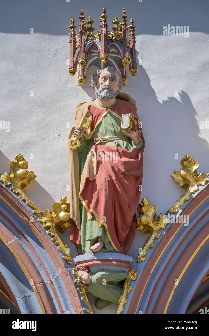 Statue Trierer Stadtpatron Petrus, Haus zur Steipe, Hauptmarkt ...