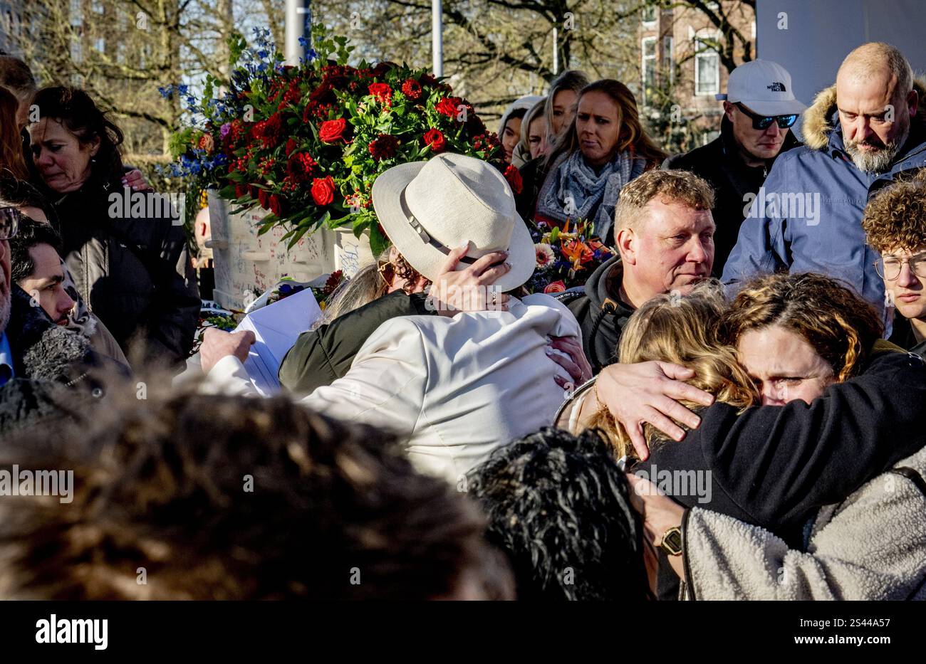 ROTTERDAM - 10/01/2025, Family and friends say goodbye to 14-year-old ...