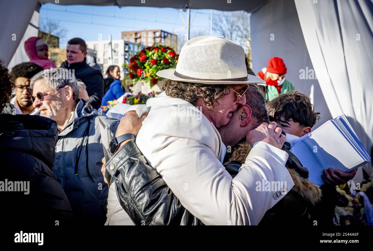 ROTTERDAM - 10/01/2025, Family and friends say goodbye to 14-year-old ...