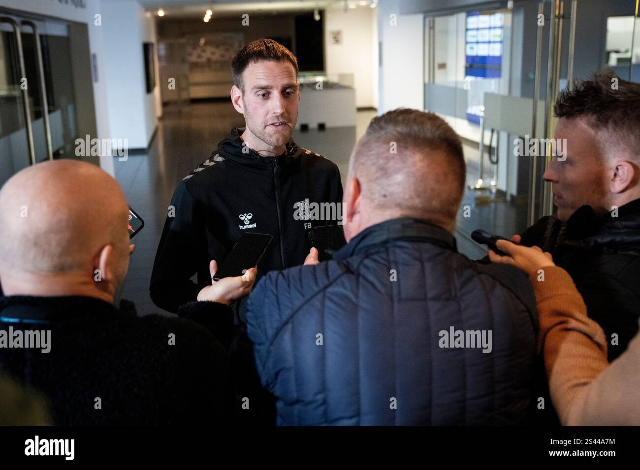 Broendby, Denmark. 10th Jan, 2025. Frederik Birk, new head coach of ...