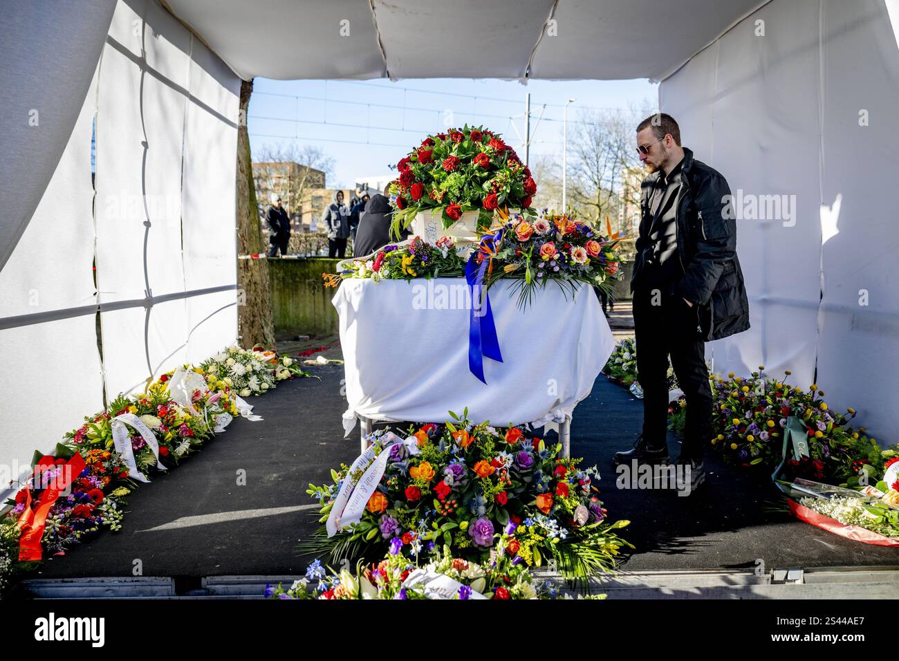 ROTTERDAM - 10/01/2025, Family and friends say goodbye to 14-year-old ...