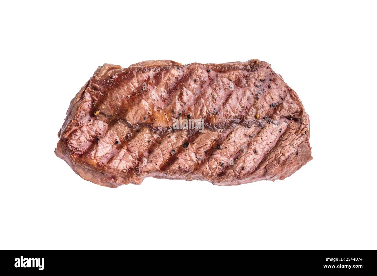 Grilled Top blade steak, shoulder beef meat isolated on white ...