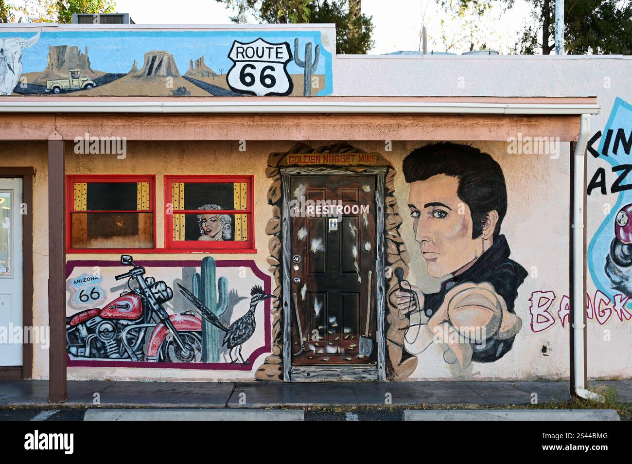 Route 66 Mural, Kingman, Arizona, USA Stock Photo - Alamy