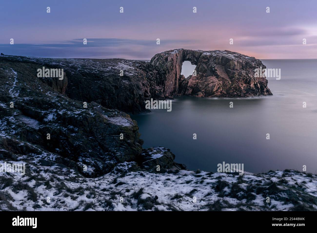 Located in Aberdeenshire, Scotland, Dunbuy Island with its unique ...