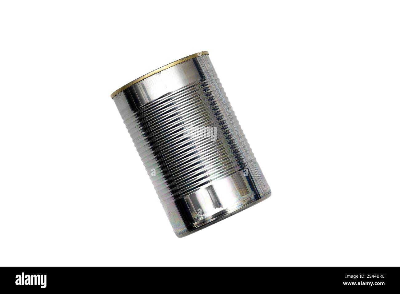 Empty Food Can with No Label on White Background - Stock Photography ...
