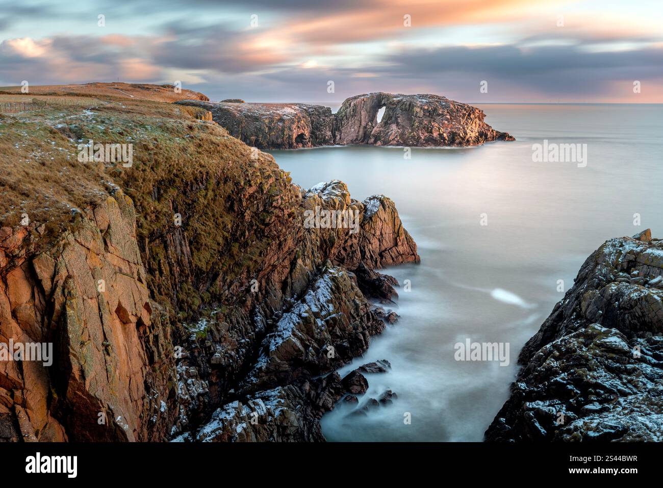 Located in Aberdeenshire, Scotland, Dunbuy Island with its unique ...