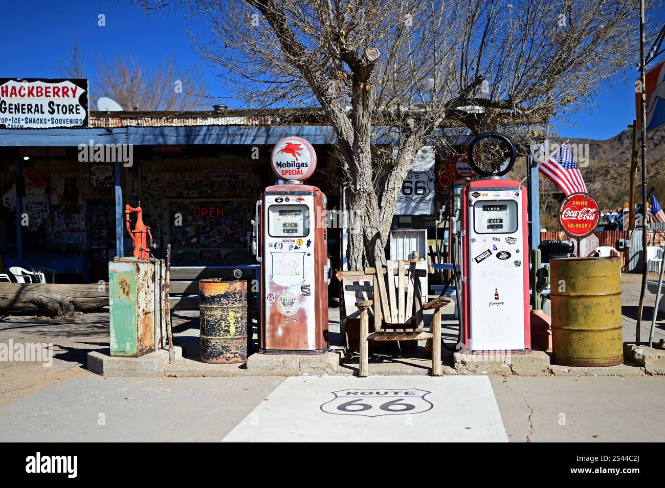 Hackberry General Store, Route 66, Hackberry, Arizona Stock Photo - Alamy
