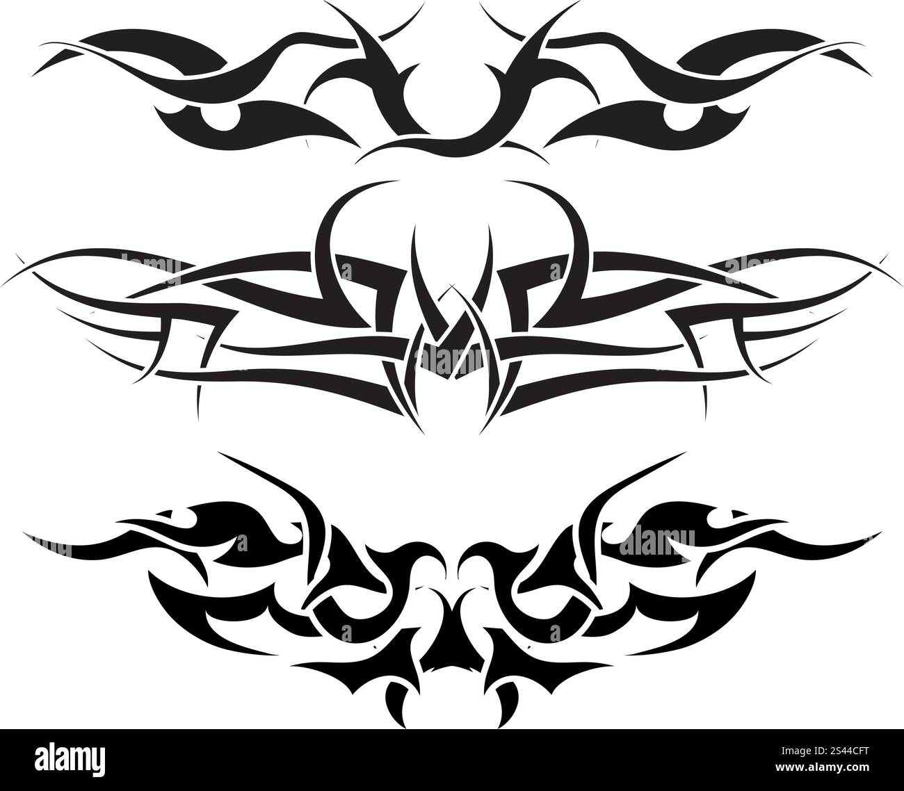 Patterns of tribal tattoo for design use Stock Vector Image & Art - Alamy