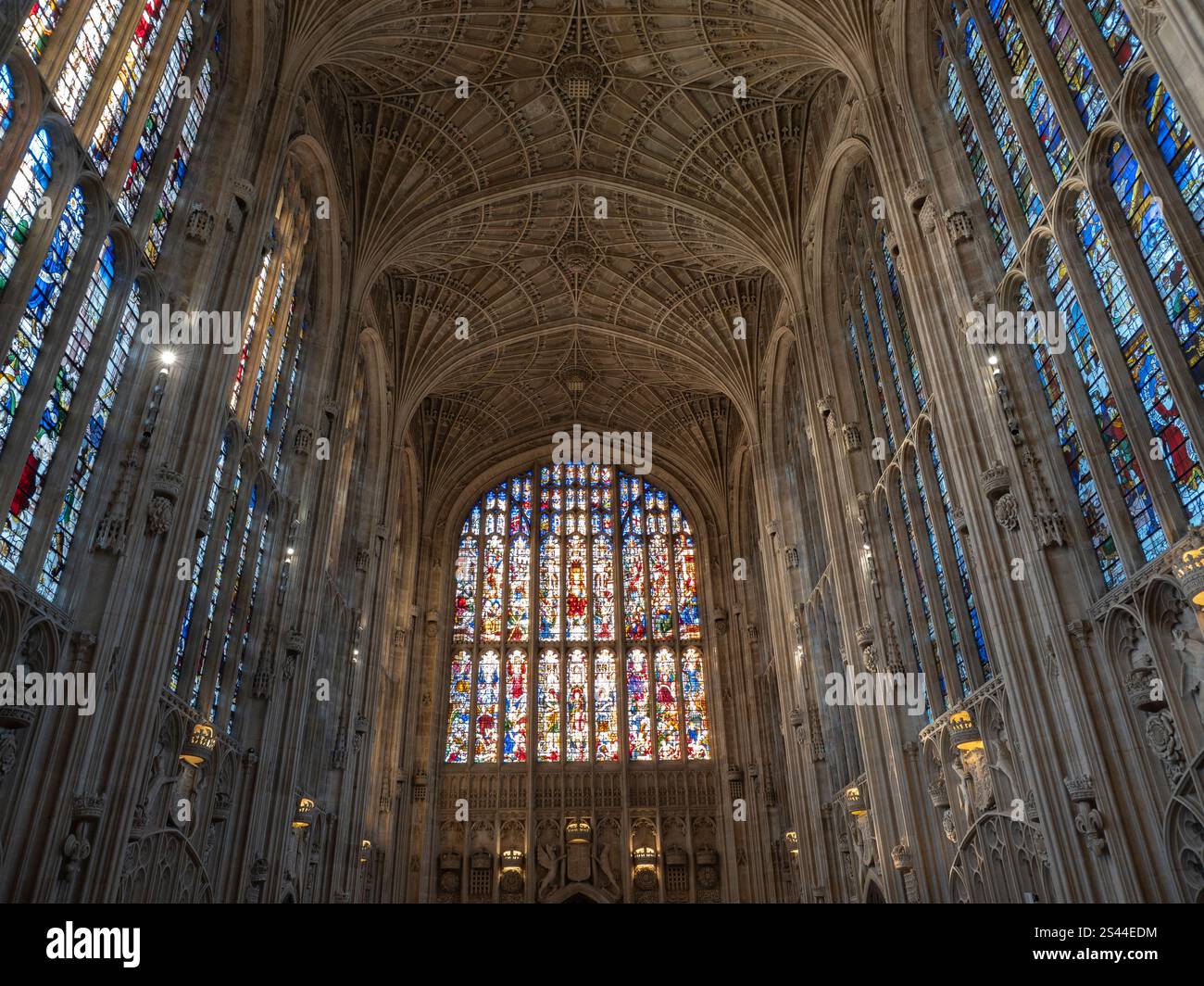 Light Shining threw Stained Glass Windows, The West Window, Kings ...