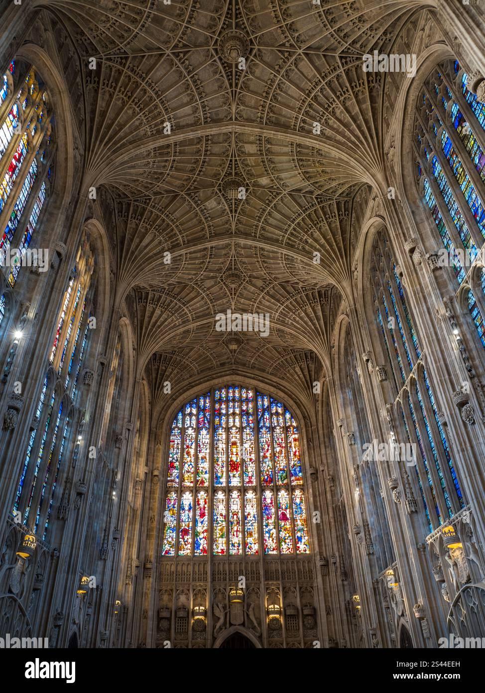 Light Shining threw Stained Glass Windows, The West Window, Kings ...