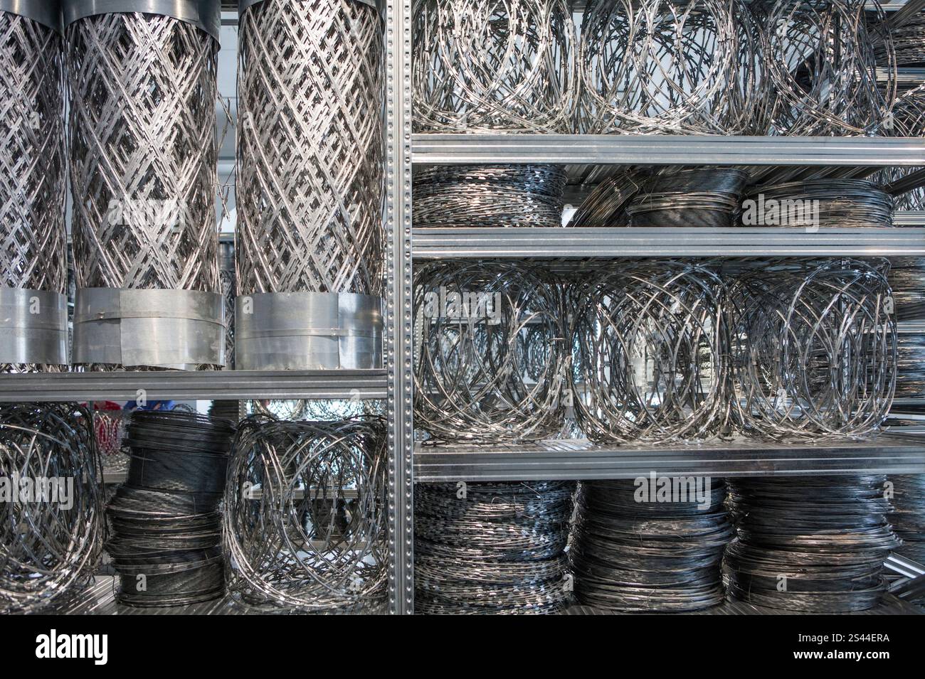 Fencing and steel shelves, „Acropolis Redux; Stathis Logothetis ...