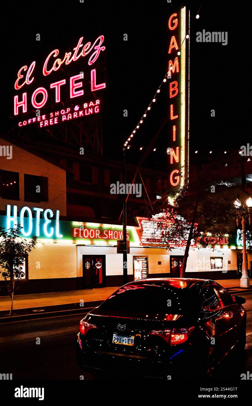 El Cortez Hotel & Casino, Las Vegas, Nevada, USA Stock Photo - Alamy