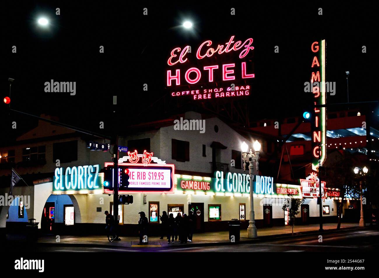 El Cortez Hotel & Casino, Las Vegas, Nevada, USA Stock Photo - Alamy