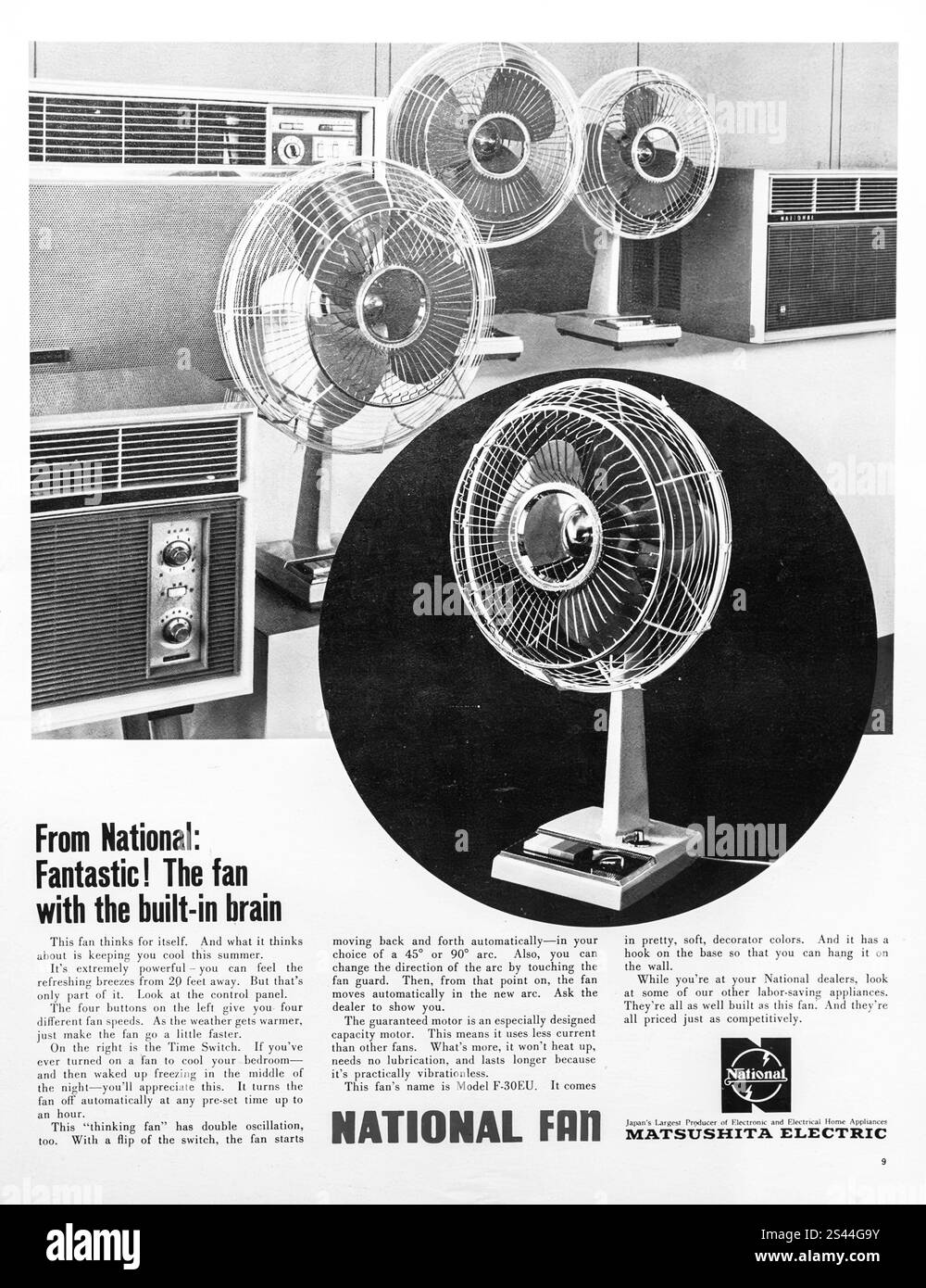 Vintage electric fan advertisement hi-res stock photography and images ...