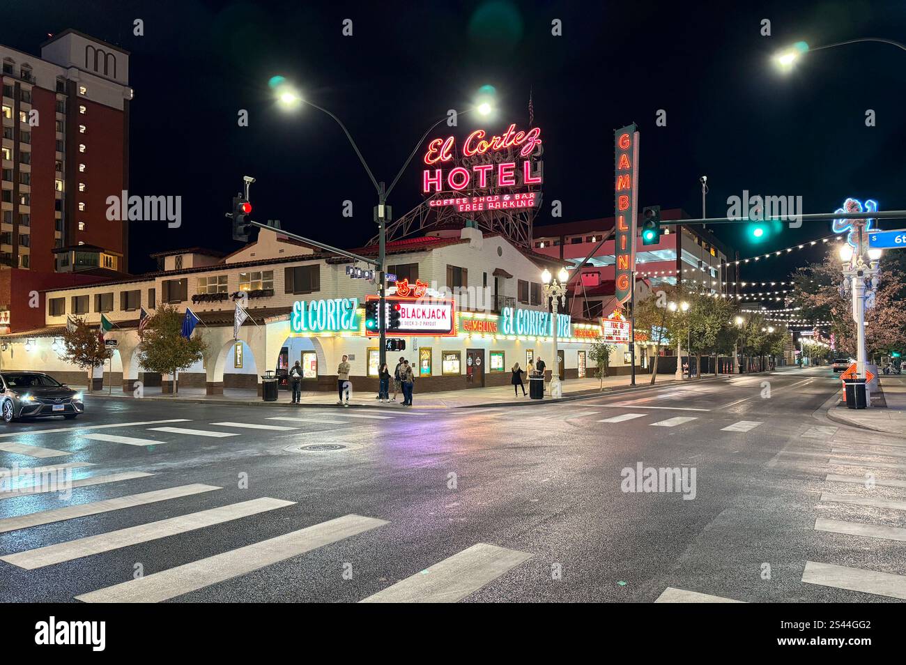 El Cortez Hotel & Casino, Las Vegas, Nevada, USA Stock Photo - Alamy