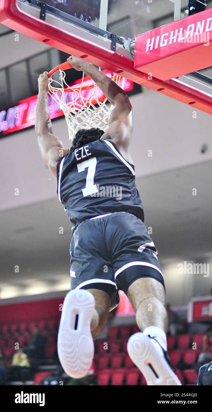 Newark, USA. 09th Jan, 2025. UMBC's Tim Eze (7) during the Retrievers ...