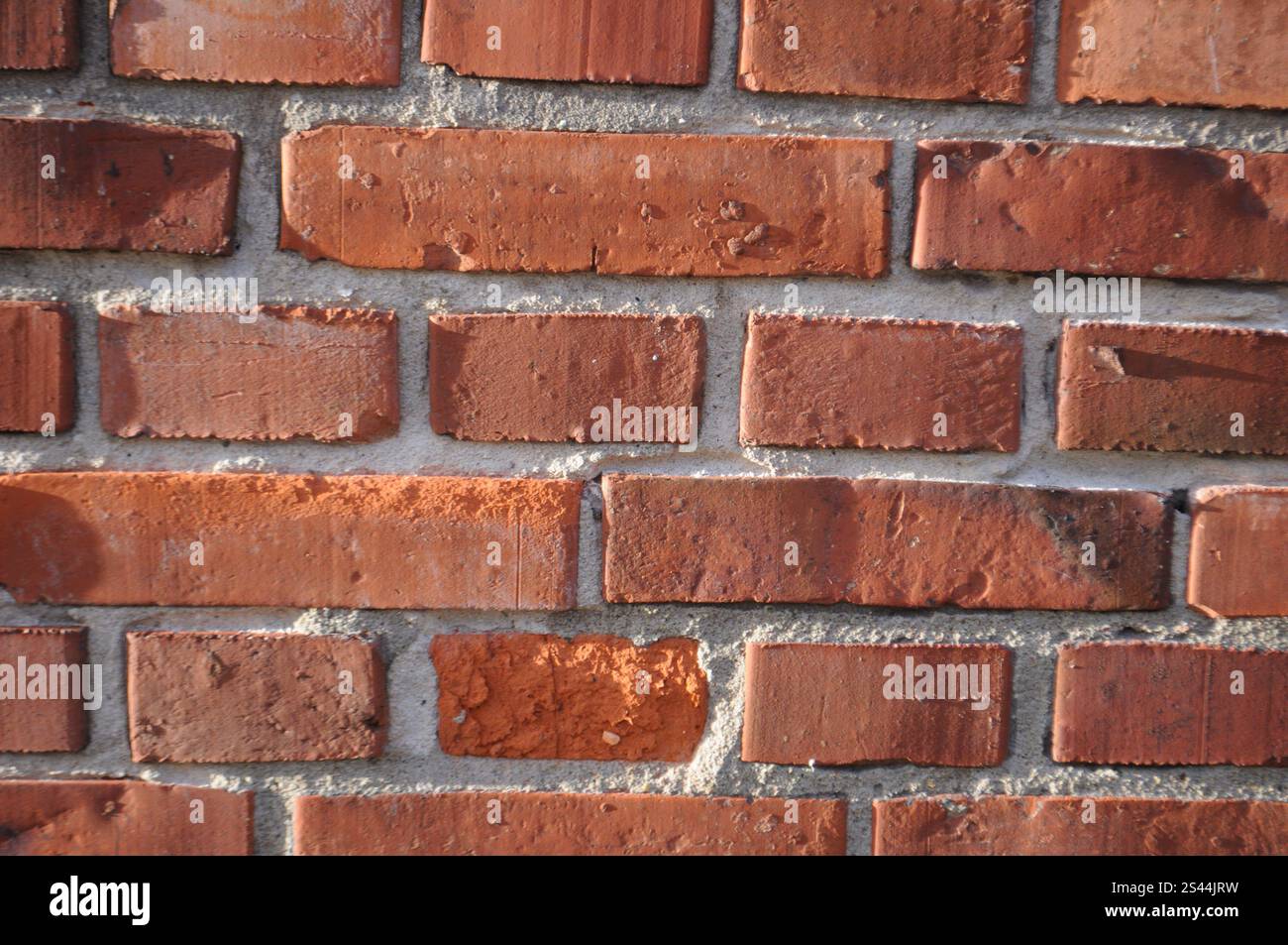 Kastrup/Copenhagen/ DenmarK /10-JANUARY 2025/.Red bricks wall in danish ...