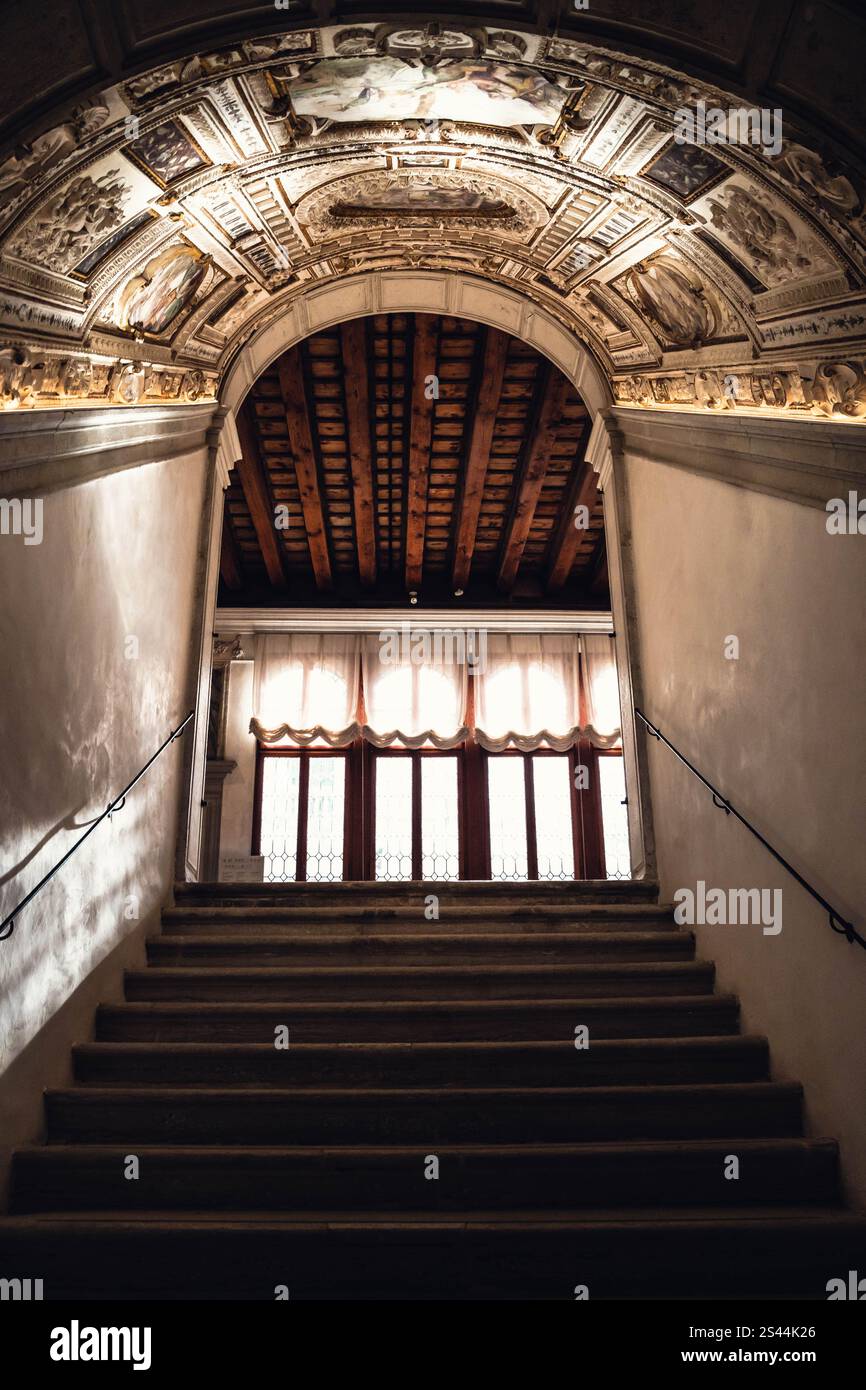 Staircase inside the Palazzo Grimani di Santa Maria Formosa Stock Photo ...