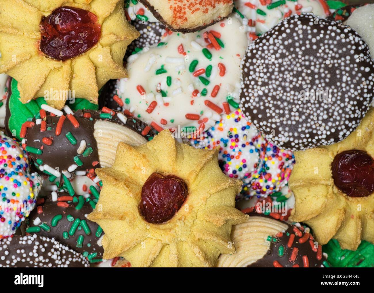 Christmas cookies assorted shortbread dessert snacks decorative baked ...