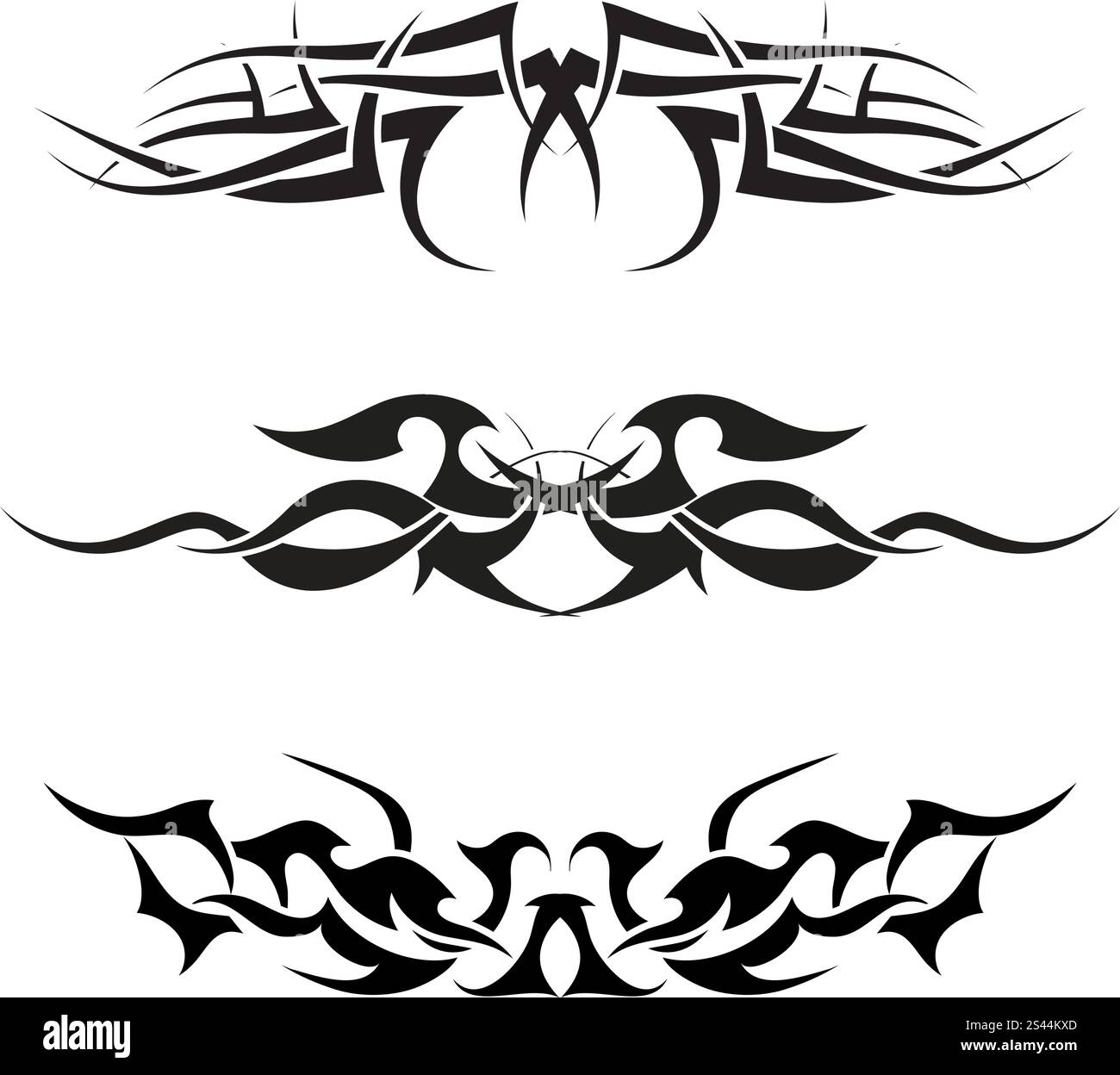Patterns of tribal tattoo for design use Stock Vector Image & Art - Alamy