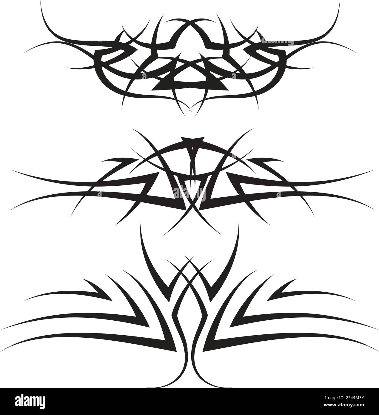 Patterns of tribal tattoo for design use Stock Vector Image & Art - Alamy