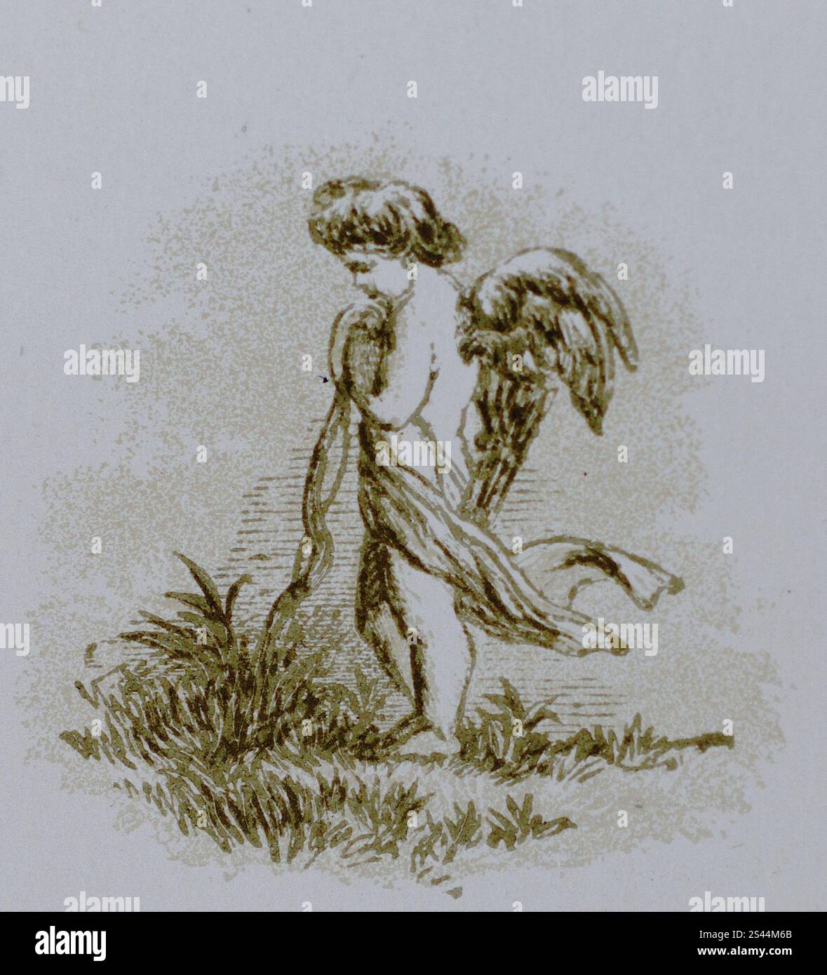 A sad looking cherub. A line drawing from Twelfth Night, Act II. Scene ...