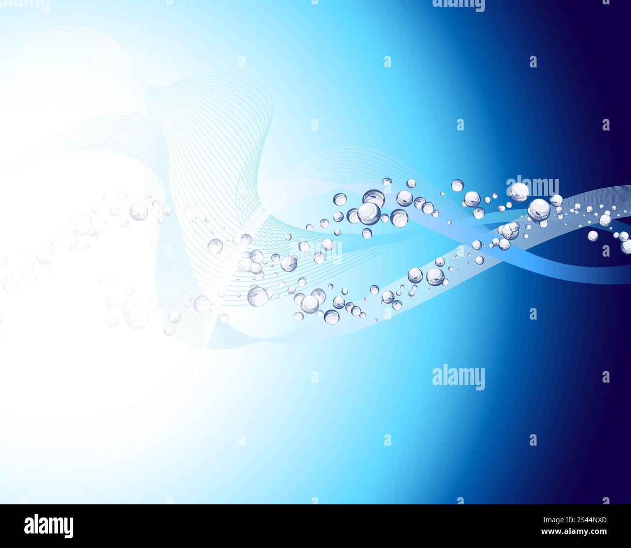 Abstract water vector background with bubbles of air Stock Vector Image ...