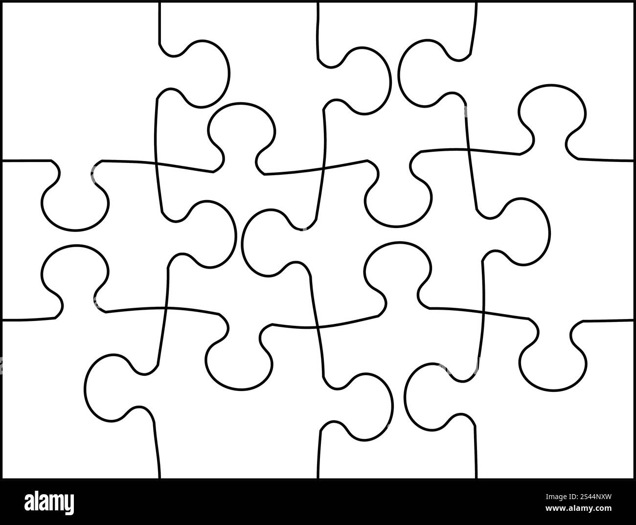Vector illustration of puzzle mosaic background Stock Vector Image ...