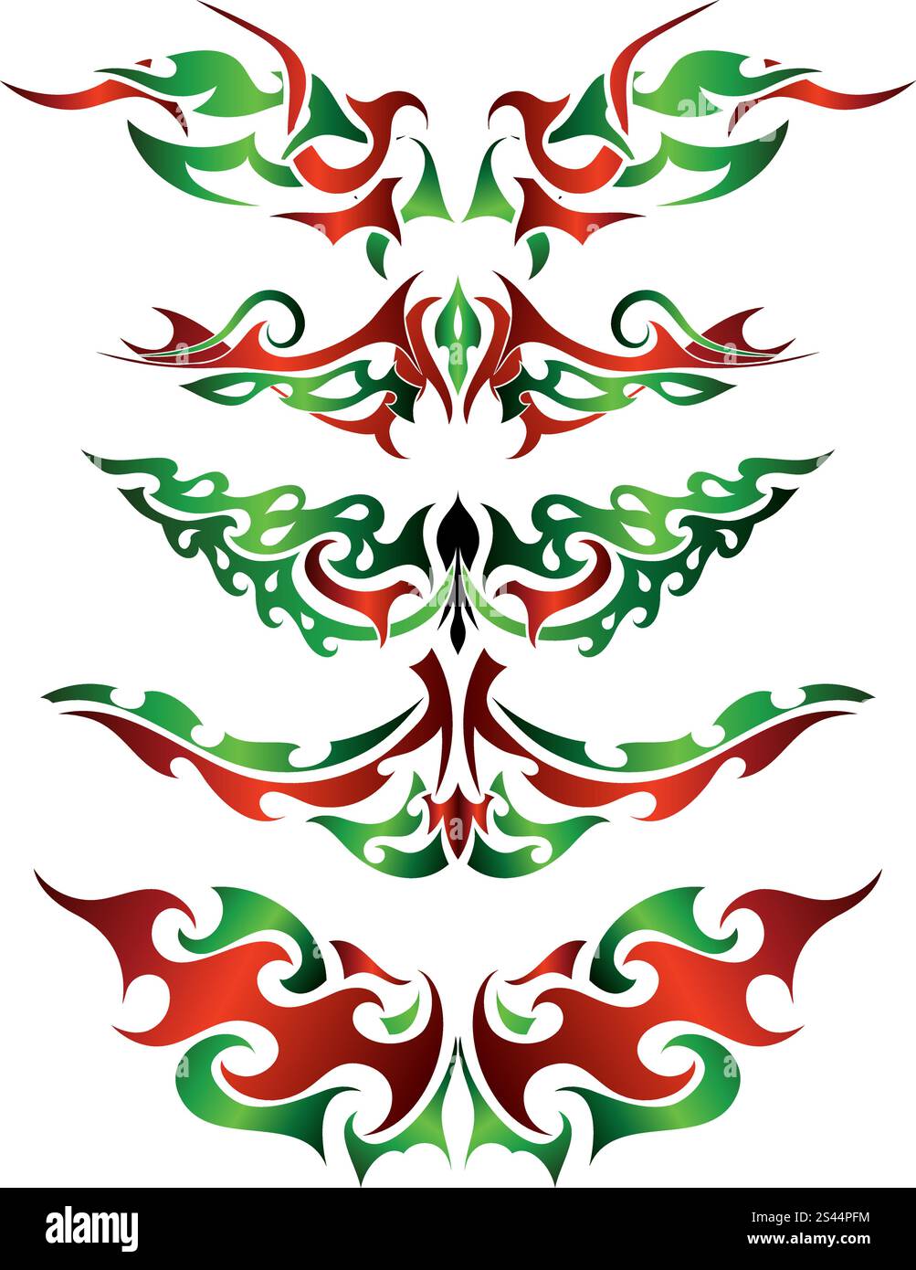 Patterns of tribal tattoo for design use Stock Vector Image & Art - Alamy