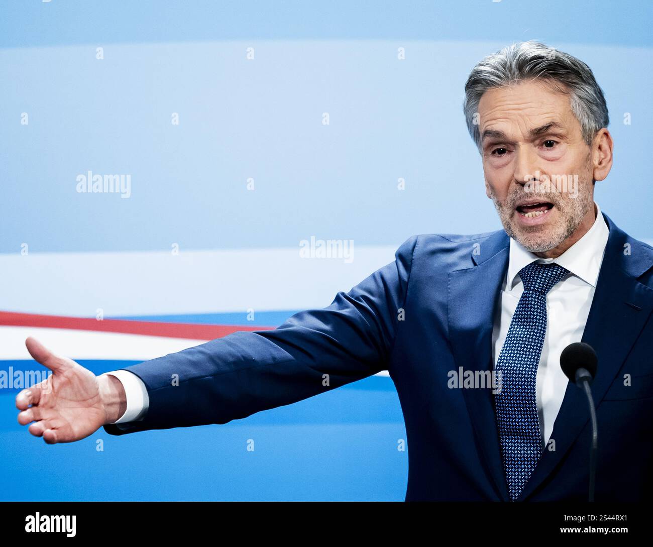 DEN HAAG - Prime Minister Dick Schoof during his press conference ...
