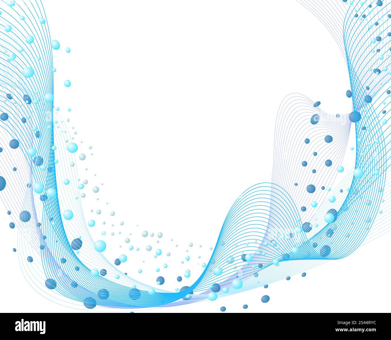 Abstract water vector background with bubbles of air Stock Vector Image ...