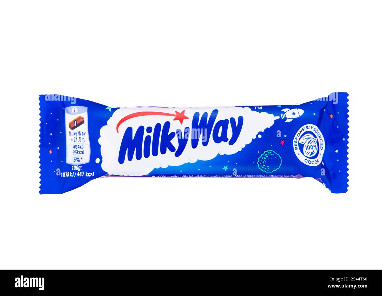 LONDON, UK - NOVEMBER 15, 2024: Original Milky Way milk chocolate and ...