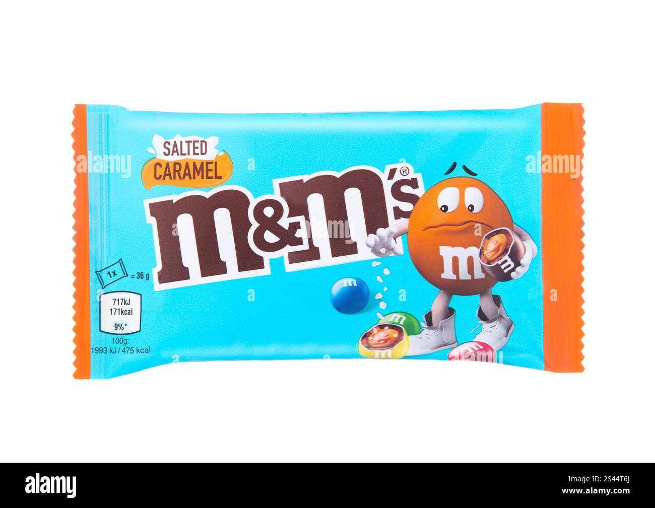 LONDON, UK - NOVEMBER 15, 2024: MM'S milk chocolate dragee candies mix ...