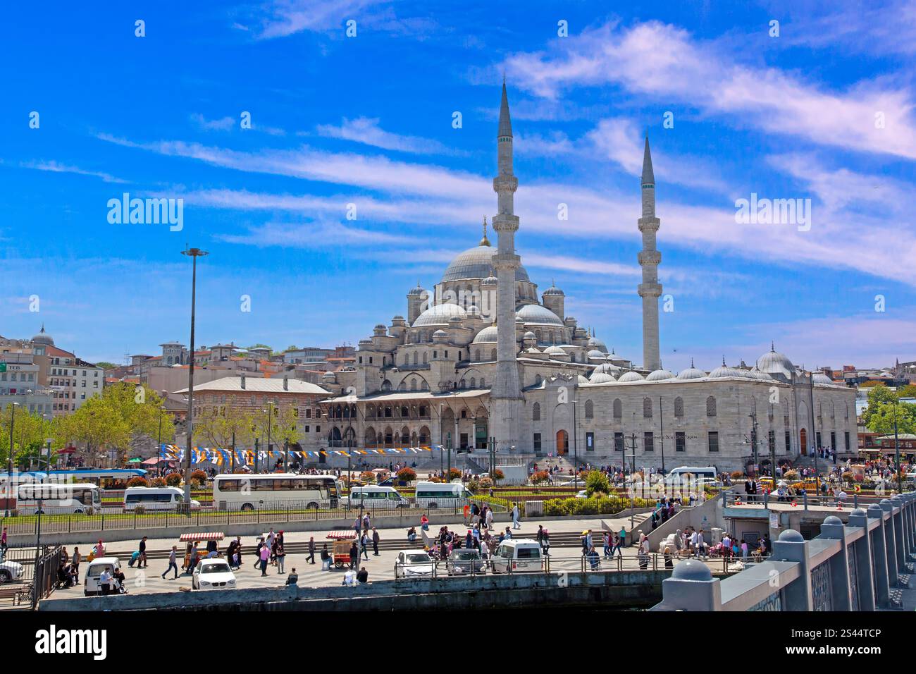 Exterior of Sultan Ahmed Mosque, also known as the Blue Mosque, in ...