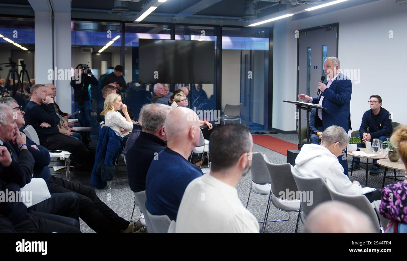 John Stiles, son of Nobby Stiles at the Dementia in football event at ...