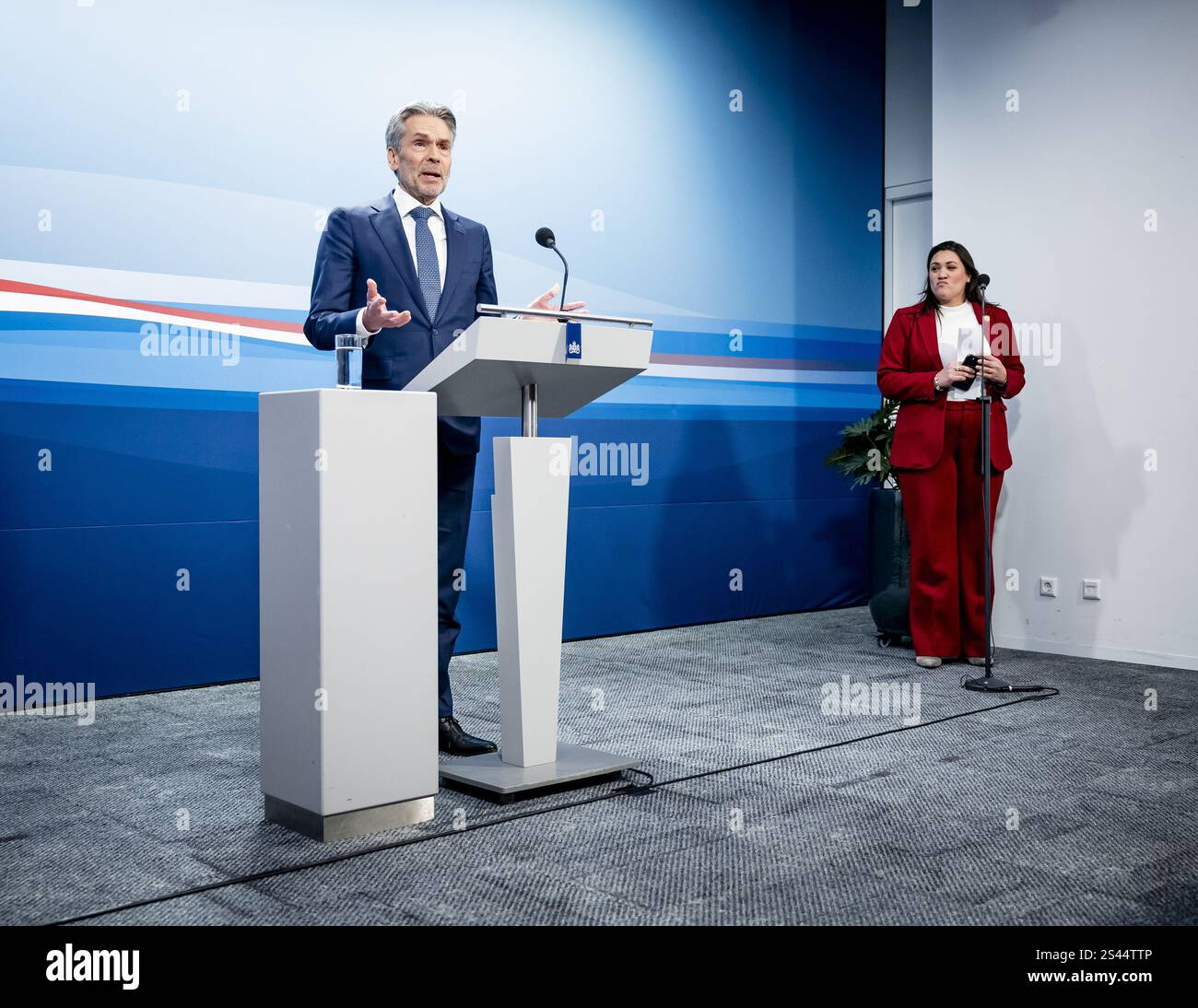 DEN HAAG - Prime Minister Dick Schoof during his press conference ...