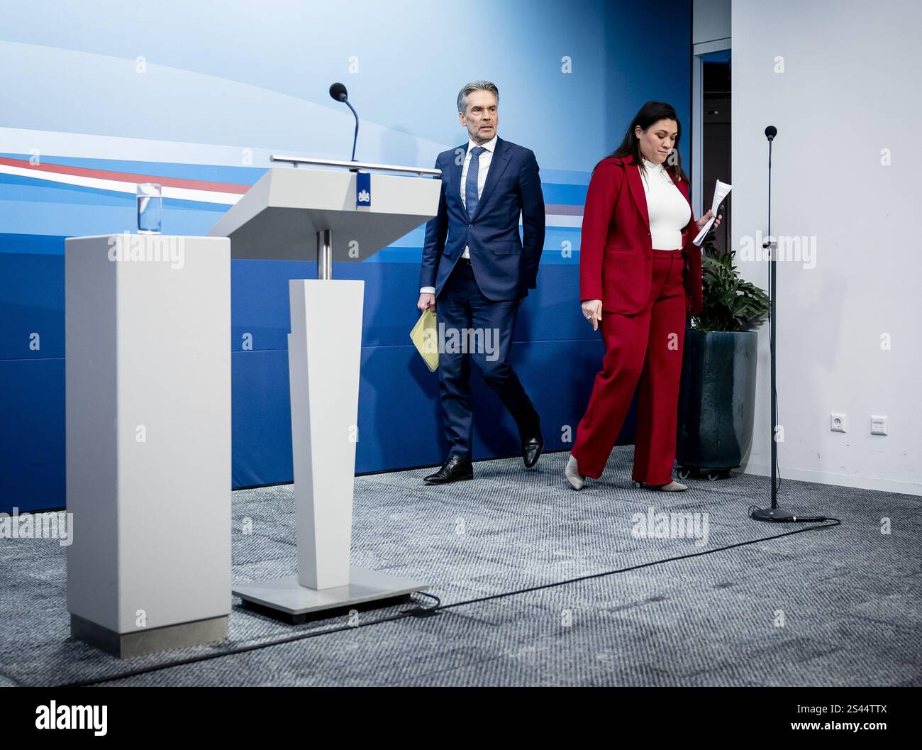DEN HAAG - Prime Minister Dick Schoof during his press conference ...
