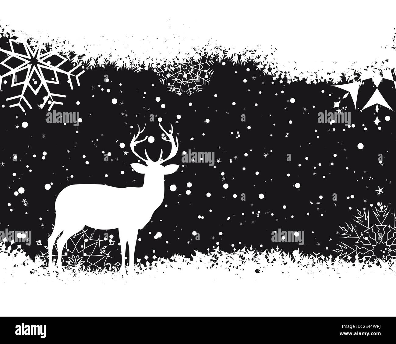 New year gift background Black and White Stock Photos & Images - Alamy