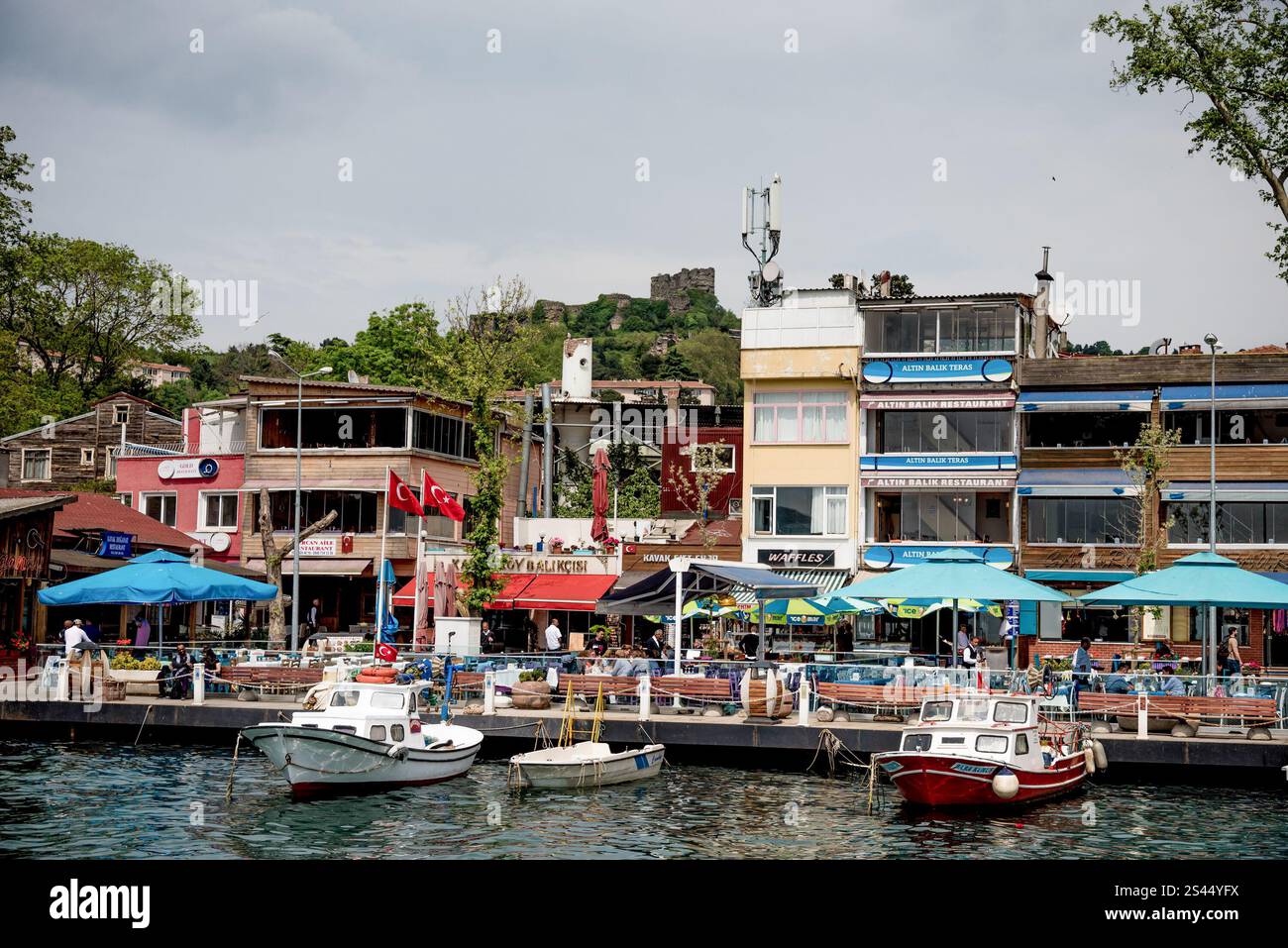 Residential town buildings, city landscape, modern urban downtown ...